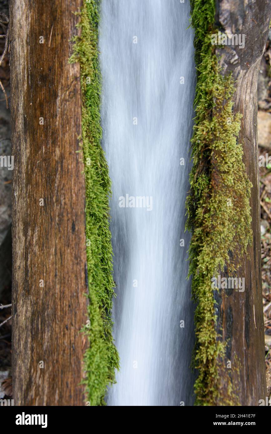 Typical Wood Water Canalization Stock Photo - Alamy