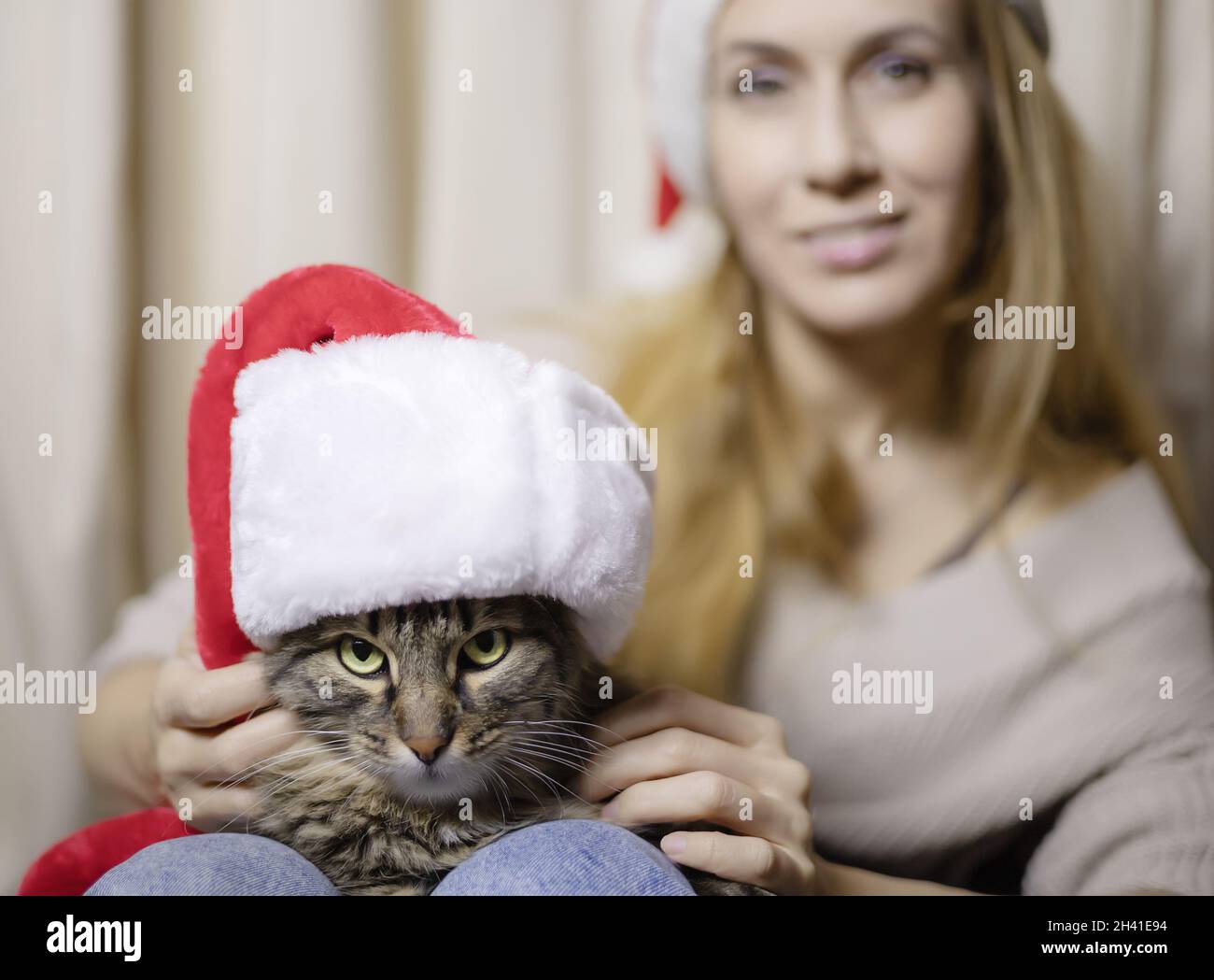 Santas lap hi-res stock photography and images - Alamy