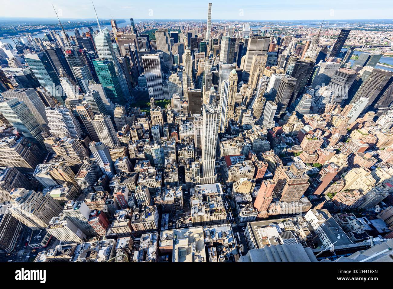 Aerial view of Manhattan Stock Photo - Alamy