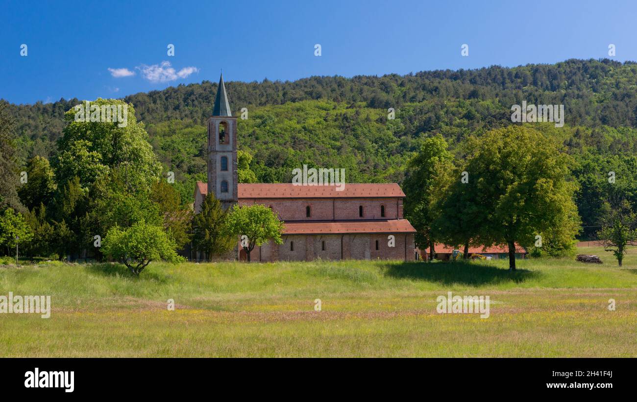 The ancient Church called Badia di Tiglieto Stock Photo - Alamy