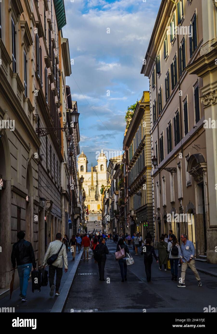 Rome: Piazza di Spagna with the Spanish Steps and the Barcaccia ...