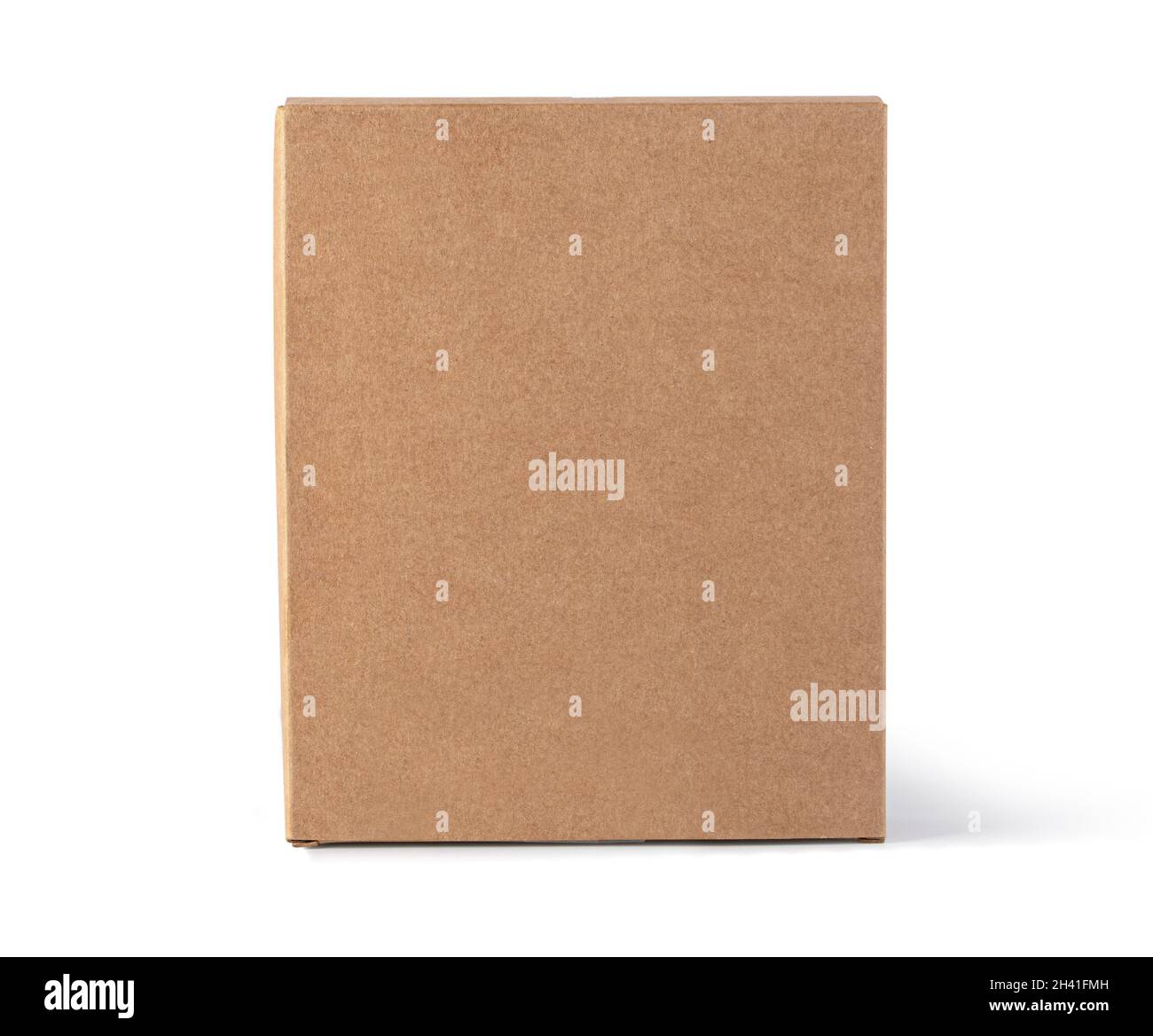 Close up of a Brown box on white background with clipping path Stock ...