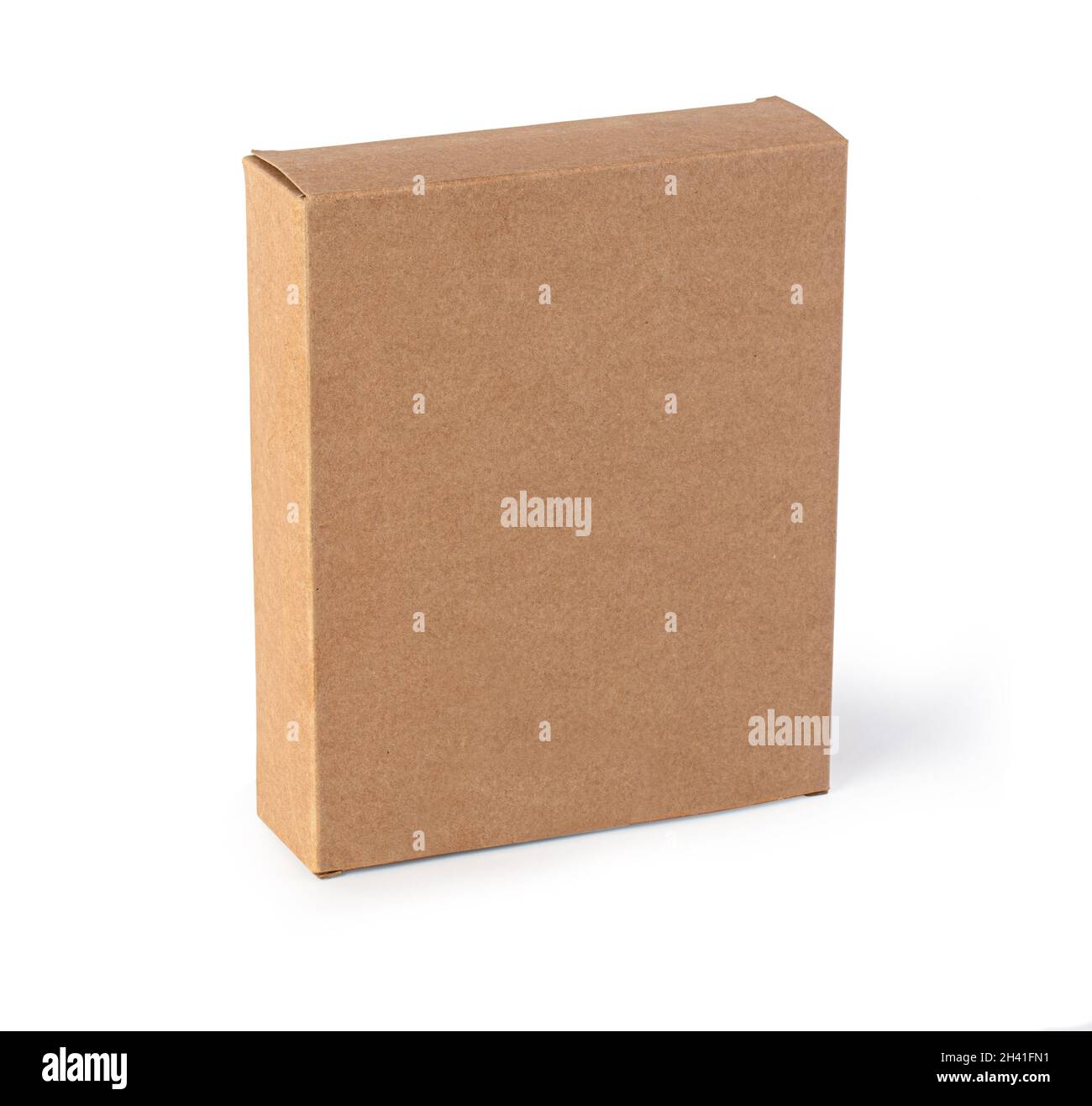 Close up of a Brown box on white background with clipping path Stock ...