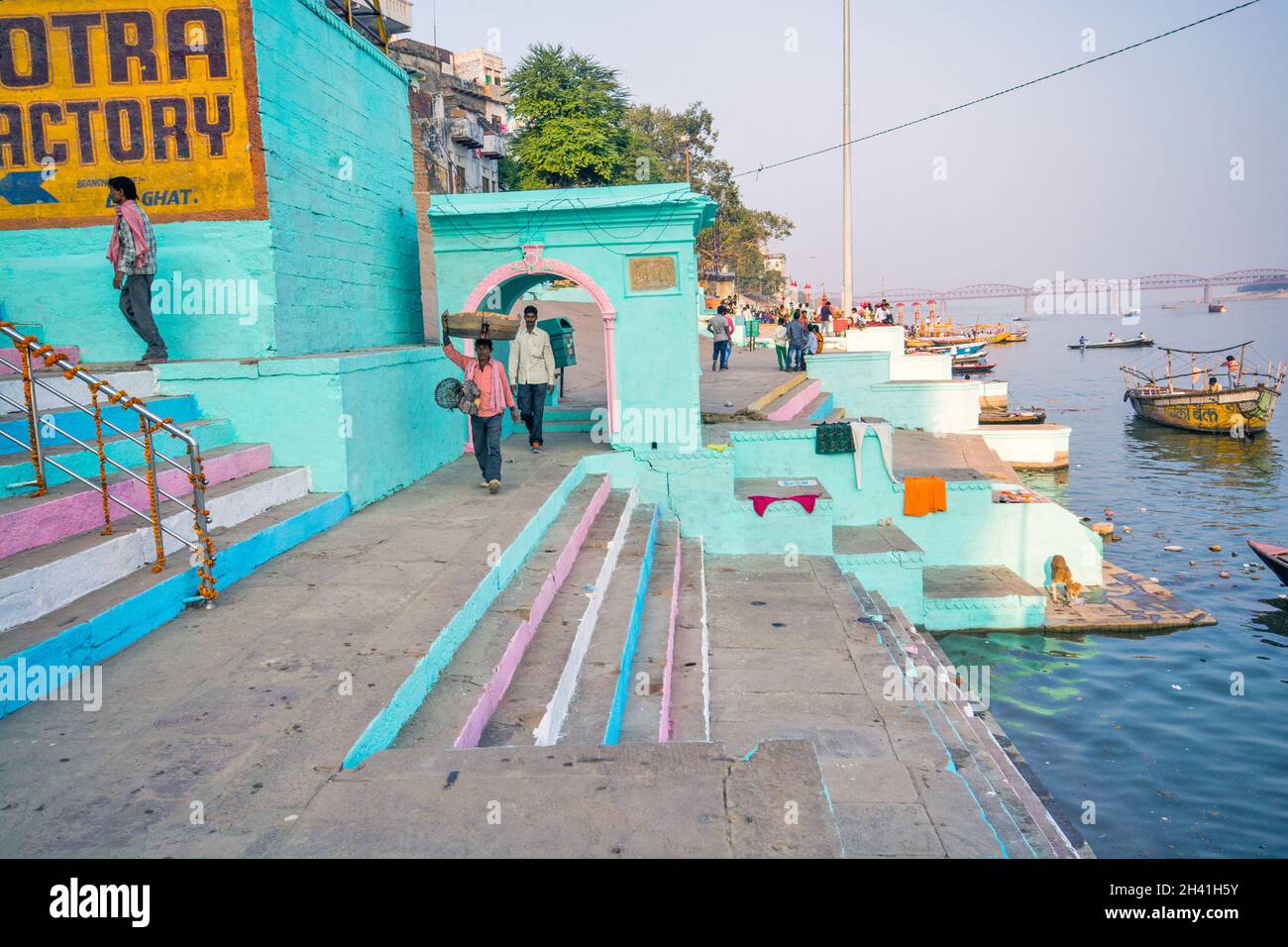 varanasi and ganges river Stock Photo - Alamy