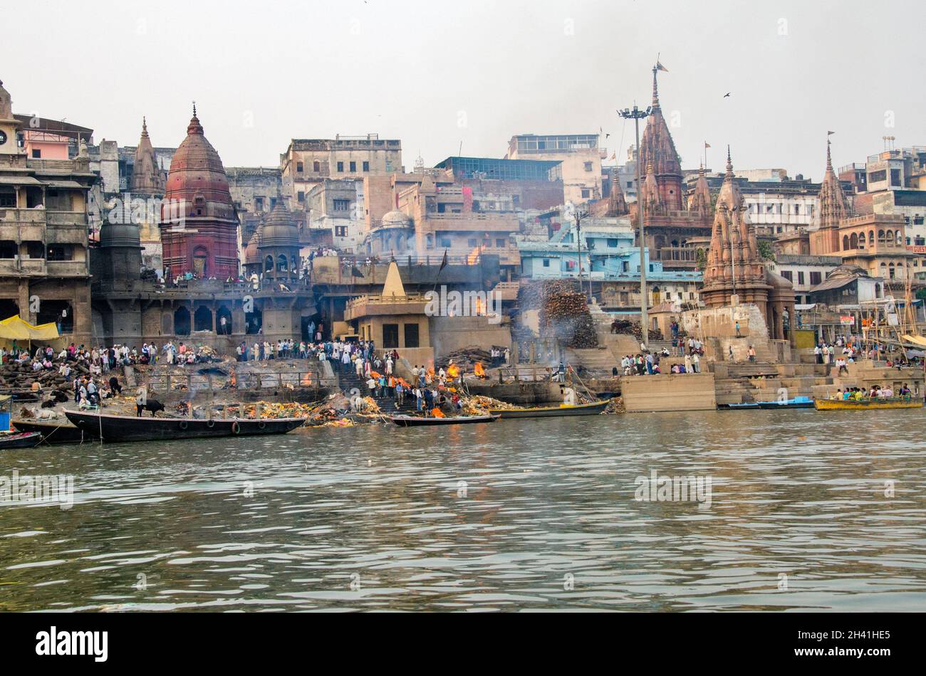 varanasi and ganges river Stock Photo - Alamy