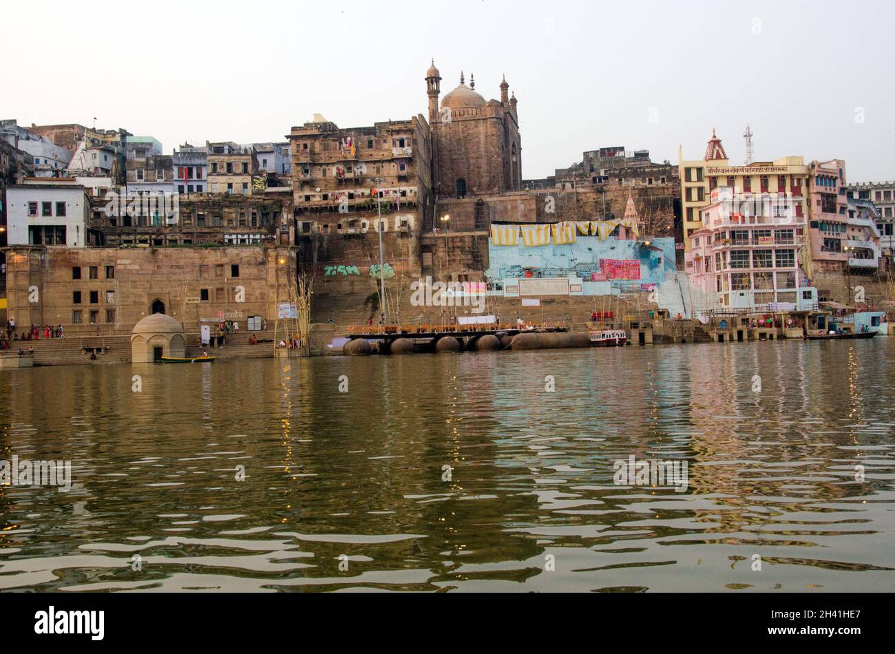 varanasi and ganges river Stock Photo - Alamy