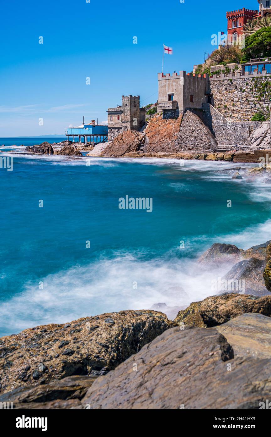 The gulf of Vernazzola in Genoa Stock Photo - Alamy