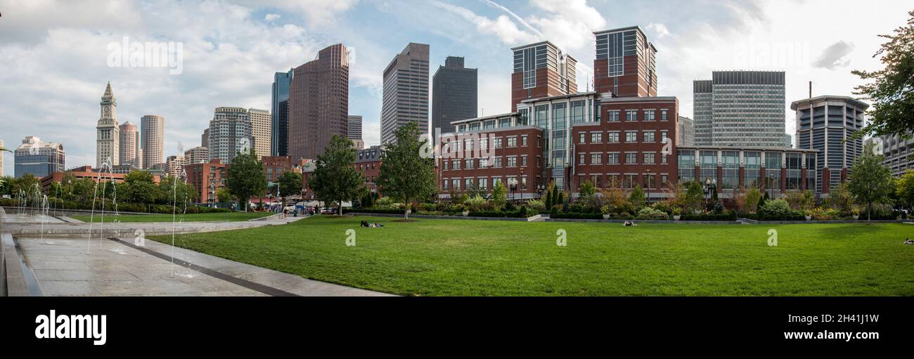 Boston kennedy greenway hi-res stock photography and images - Alamy