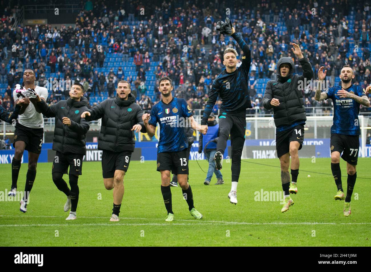 Milan, Italy - october 21 2021 - Inter-Udinese serie A - players ...