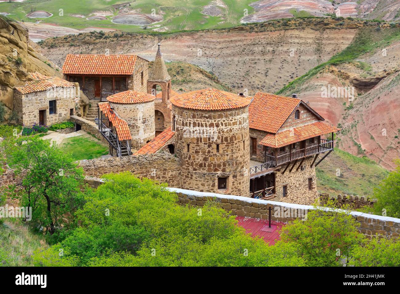Georgian historical old orthodox monastery complex hi-res stock ...