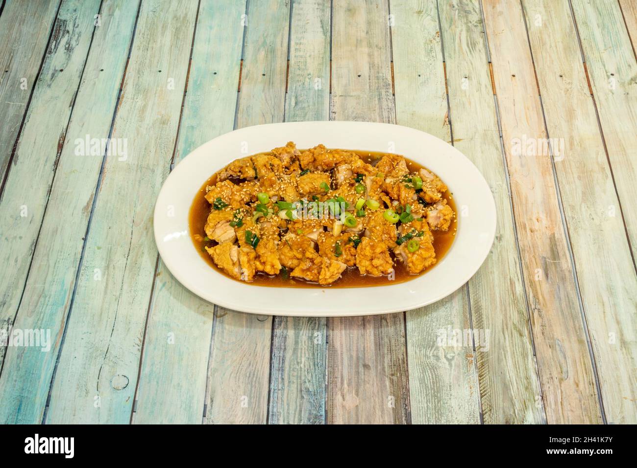 chifa peruvian recipe that is a classic, tausí chicken recipe with ...