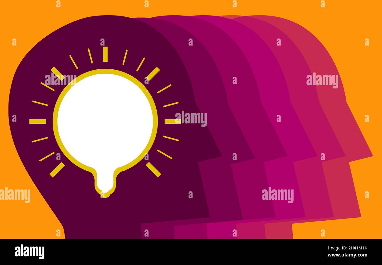 Human brain yellow light hi-res stock photography and images - Alamy