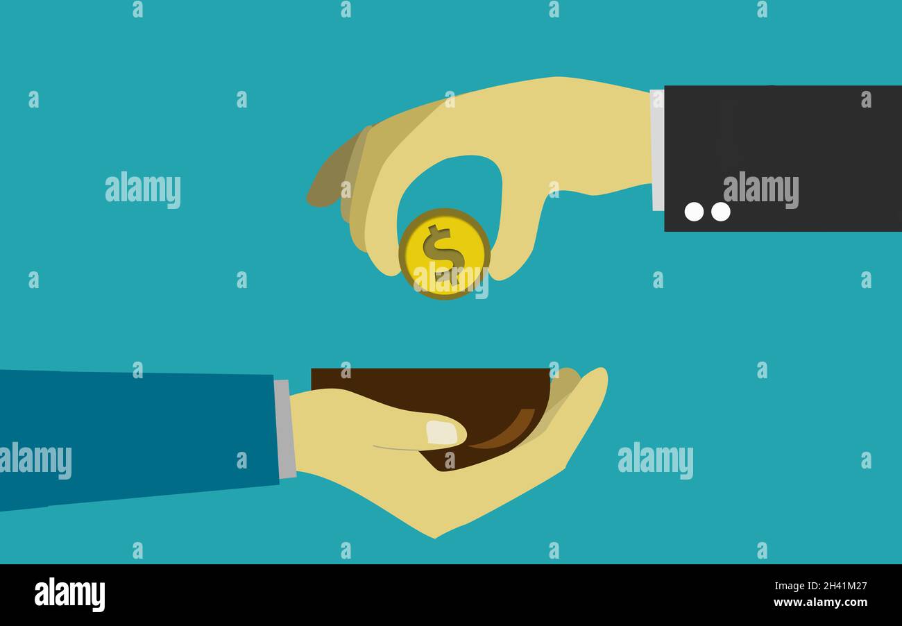 Hand money begging hi-res stock photography and images - Alamy