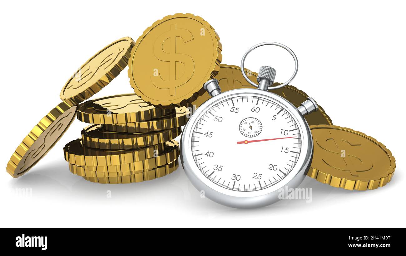 Gold stopwatch hi-res stock photography and images - Alamy