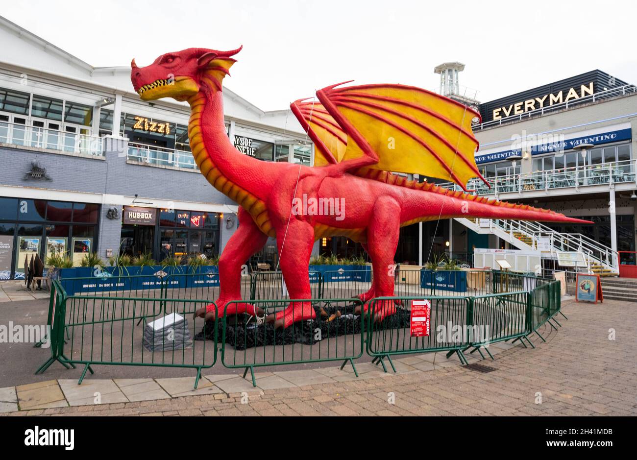 CARDIFF, WALES - OCTOBER 22: A 15-metre-long and six-metre-tall ...