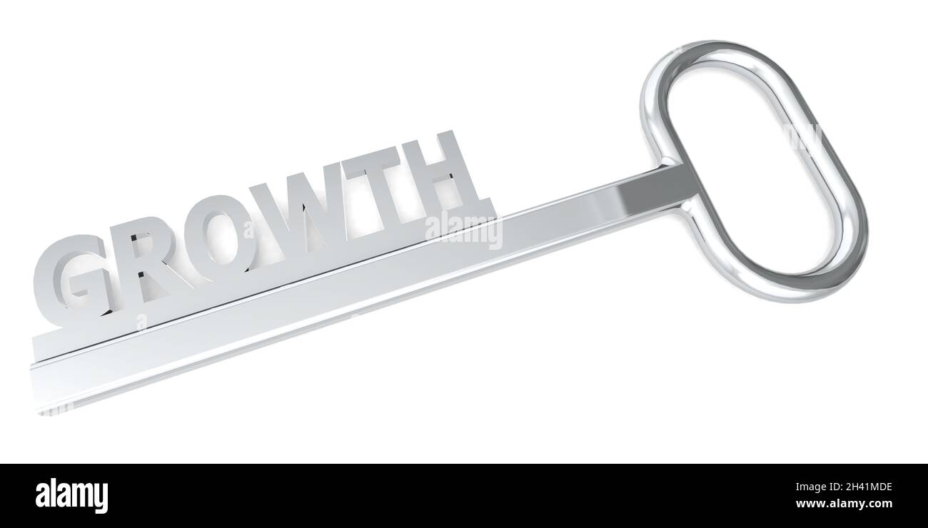 Growth word with key isolated Stock Photo - Alamy