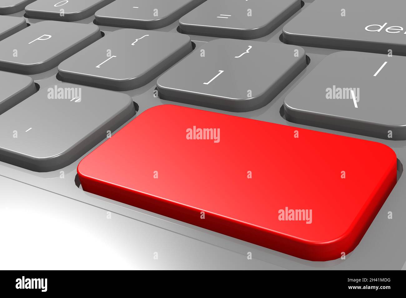 Red enter button on black computer keyboard Stock Photo - Alamy