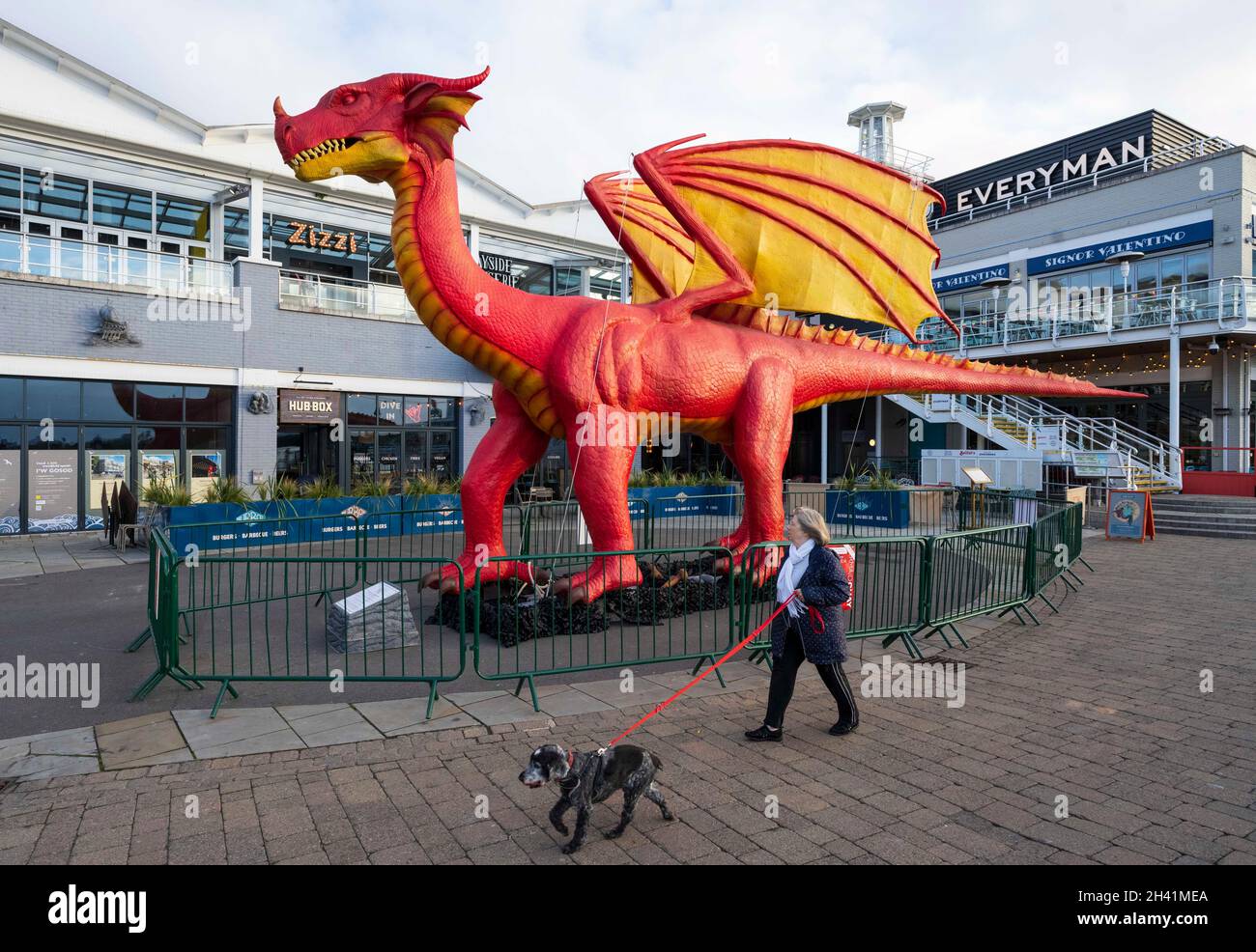 CARDIFF, WALES - OCTOBER 22: A 15-metre-long and six-metre-tall ...
