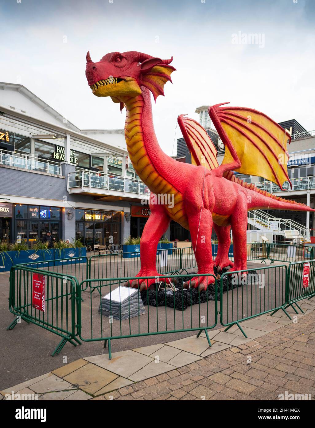CARDIFF, WALES - OCTOBER 22: A 15-metre-long and six-metre-tall ...