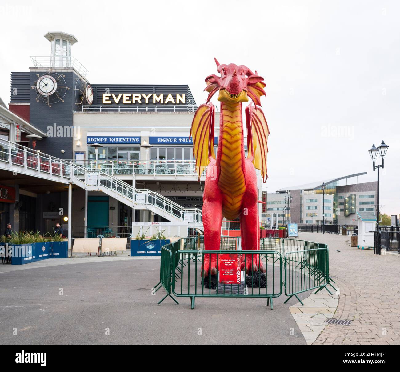 CARDIFF, WALES - OCTOBER 22: A 15-metre-long and six-metre-tall ...