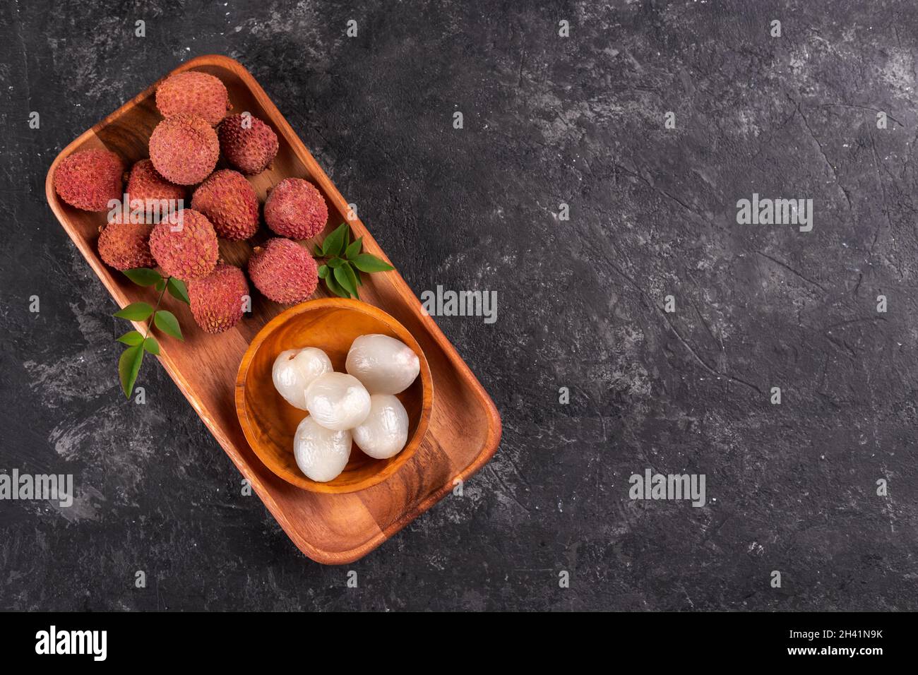 Ripe healthy asian lychee fruit Stock Photo - Alamy