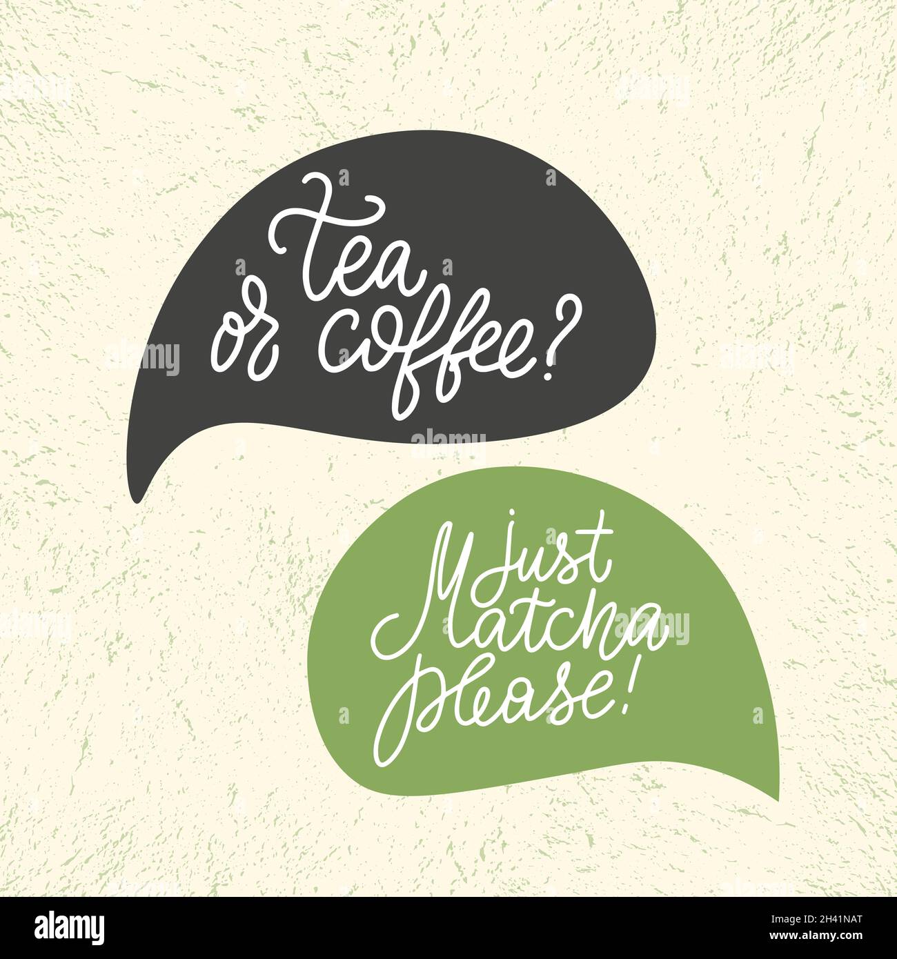 Tea or coffee - Just Matcha please. Matcha latte coffee menu Stock ...