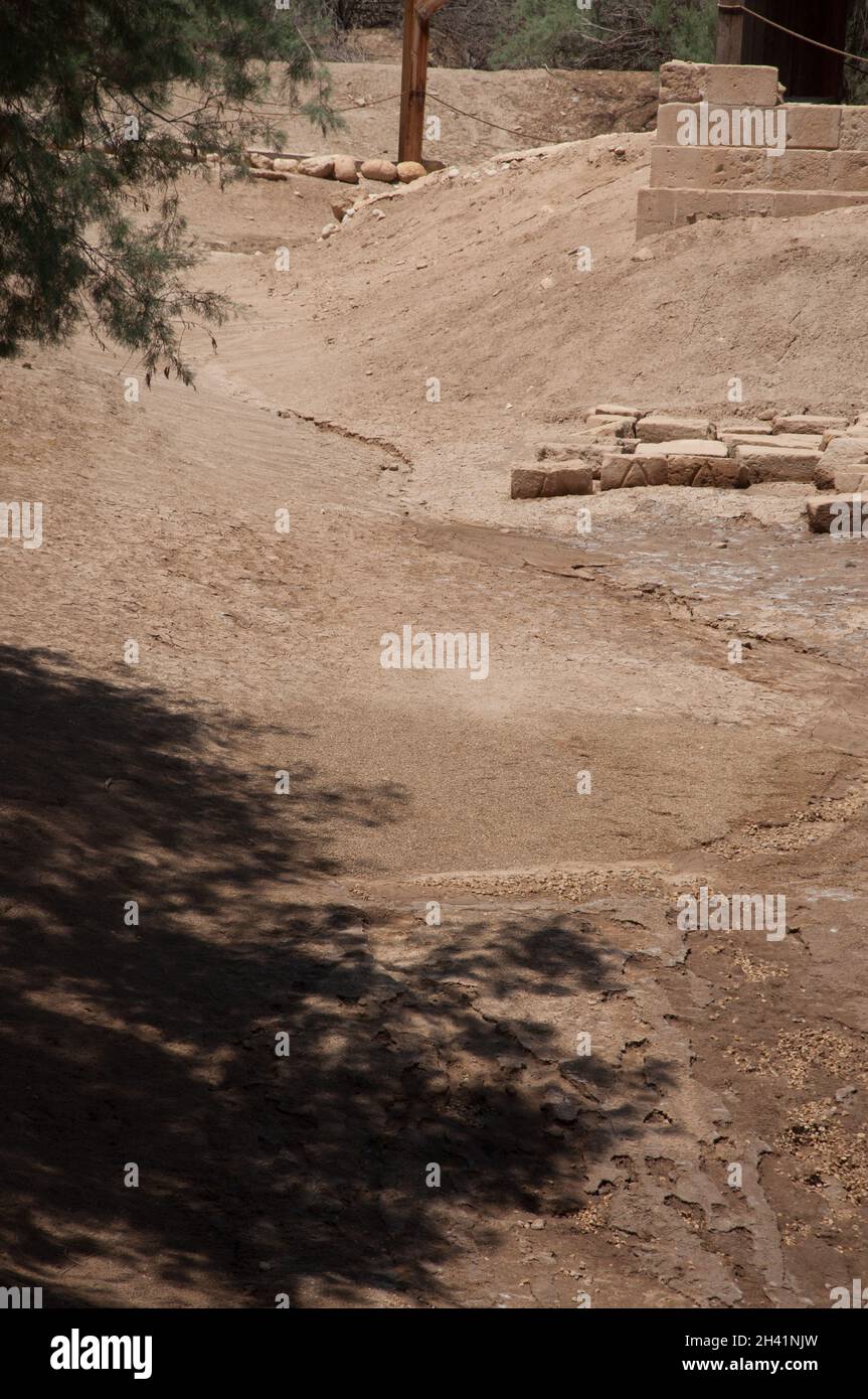 Dry River bed (was River Jordan) in the Area around the place where ...