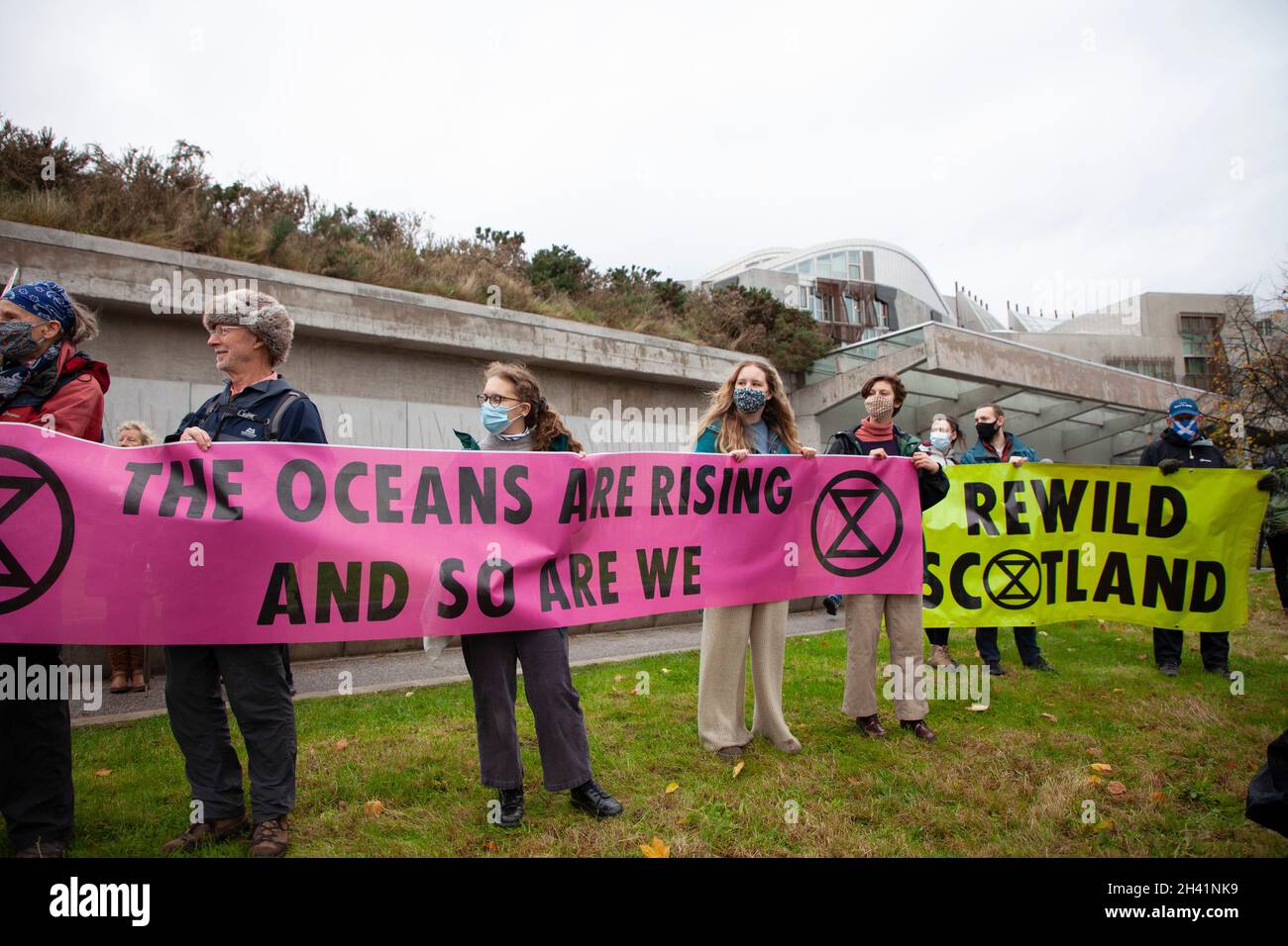 Edinburgh city centre, The Cop26 Activist march. Scotland, UK. 31 ...