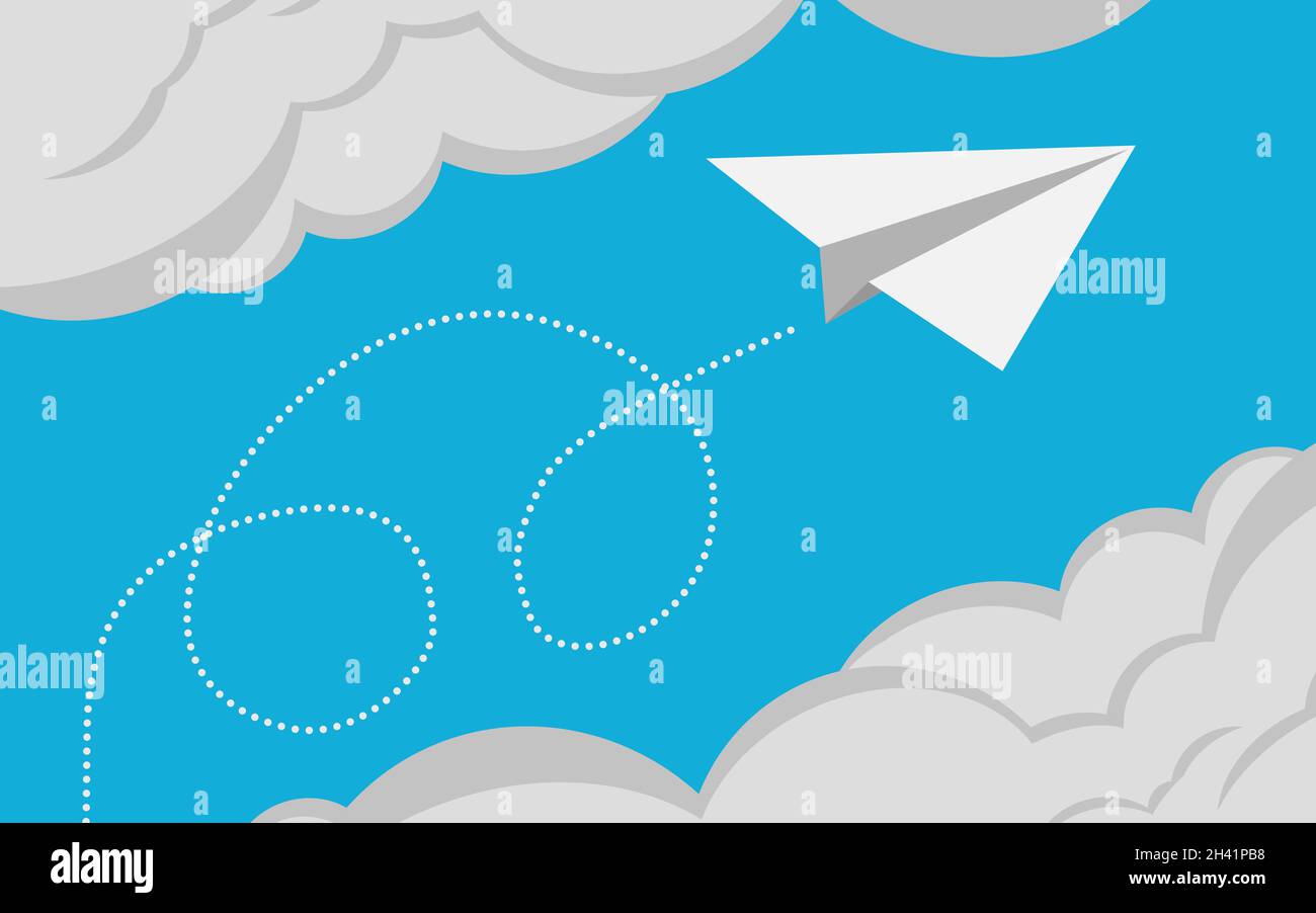 White paper plane hi-res stock photography and images - Alamy