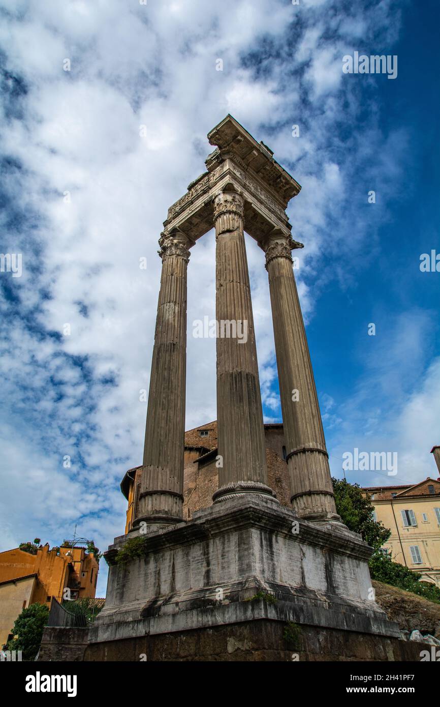 Rome, The theater of Marcellus next to the temple of Apollo Sosiano ...