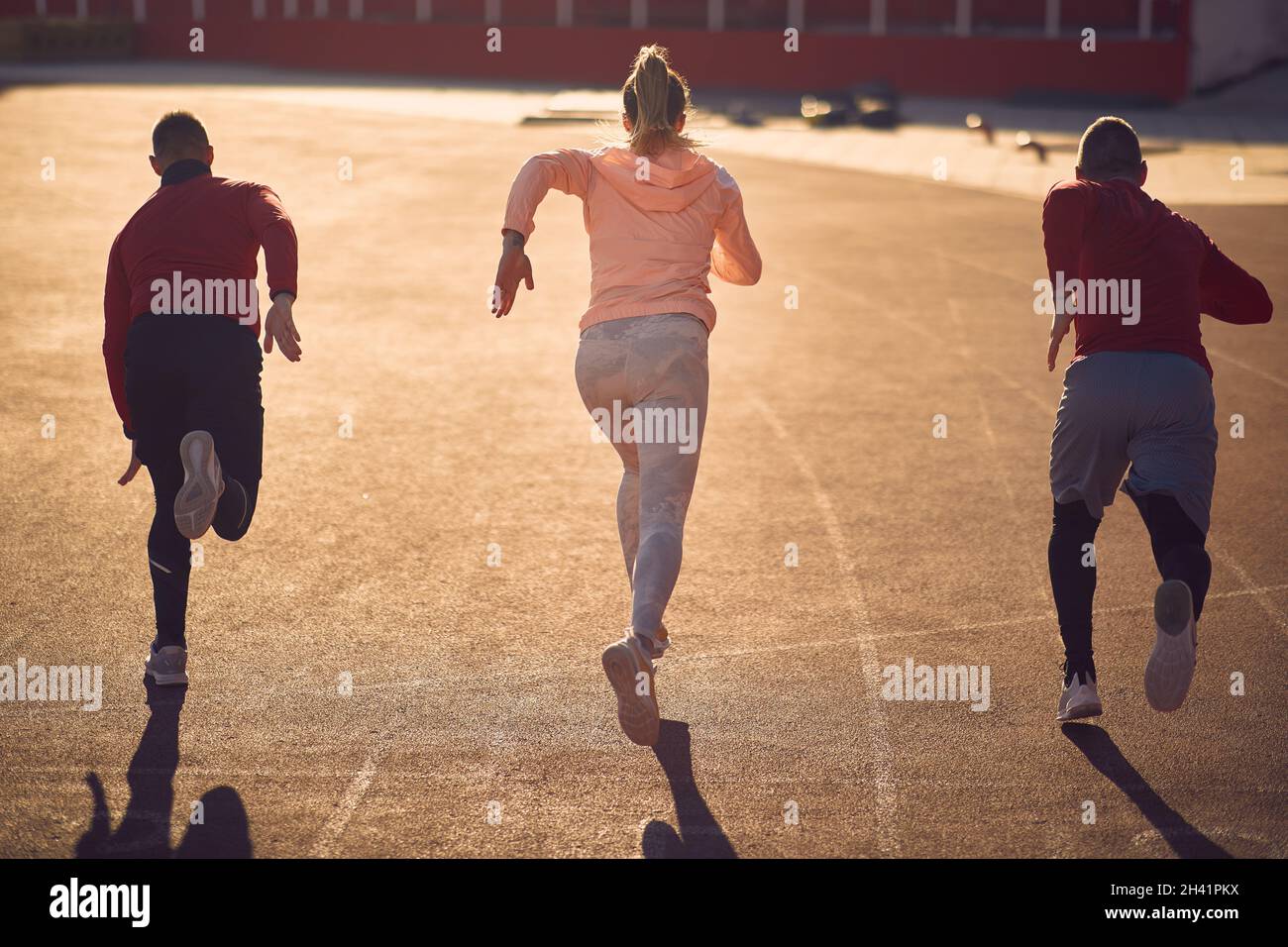 Group three men one woman hi-res stock photography and images - Alamy