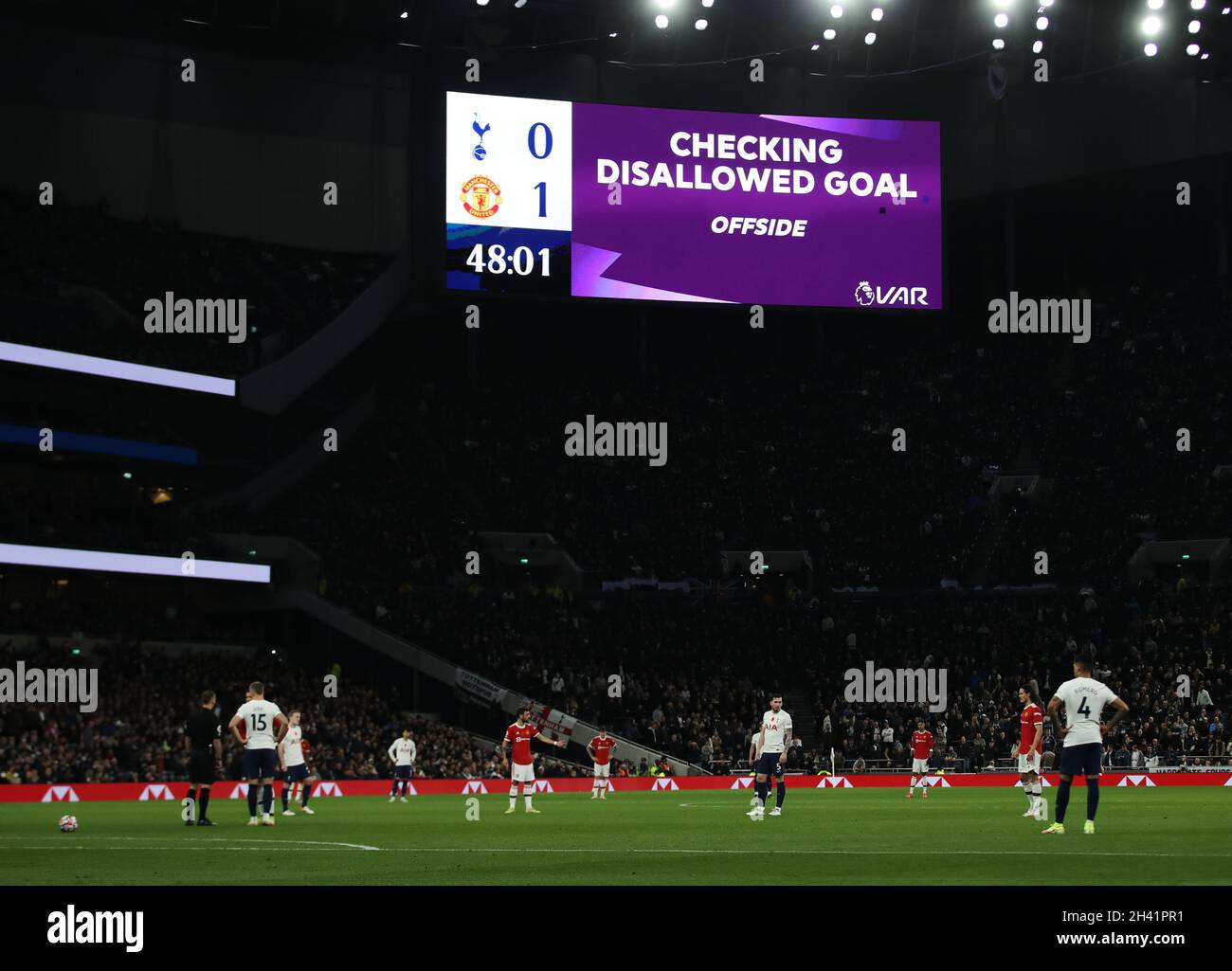 LONDON, ENGLAND - OCTOBER 30: VAR Check during the Premier League match ...