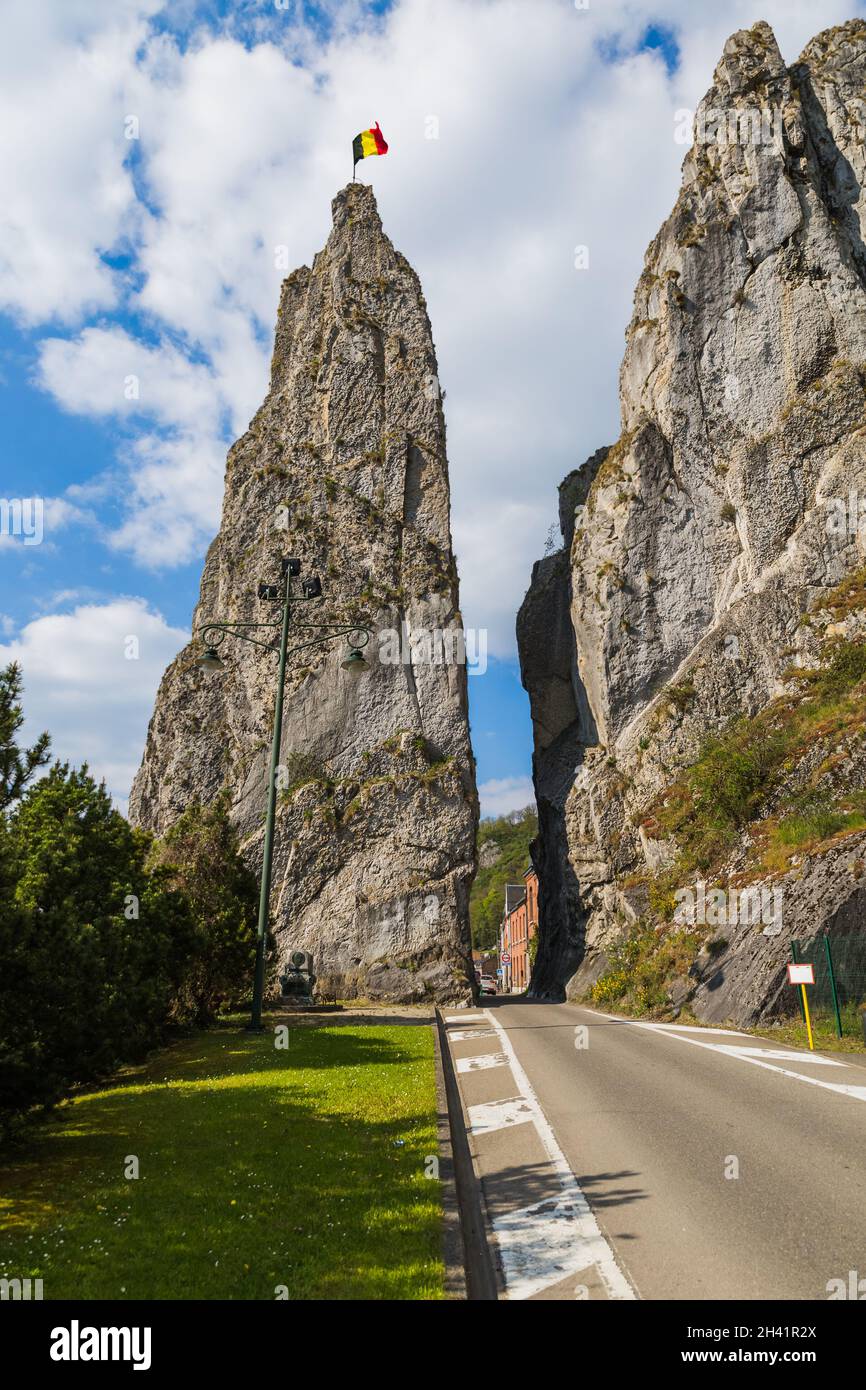 Rock Bayard in Dinant - Belgium Stock Photo - Alamy