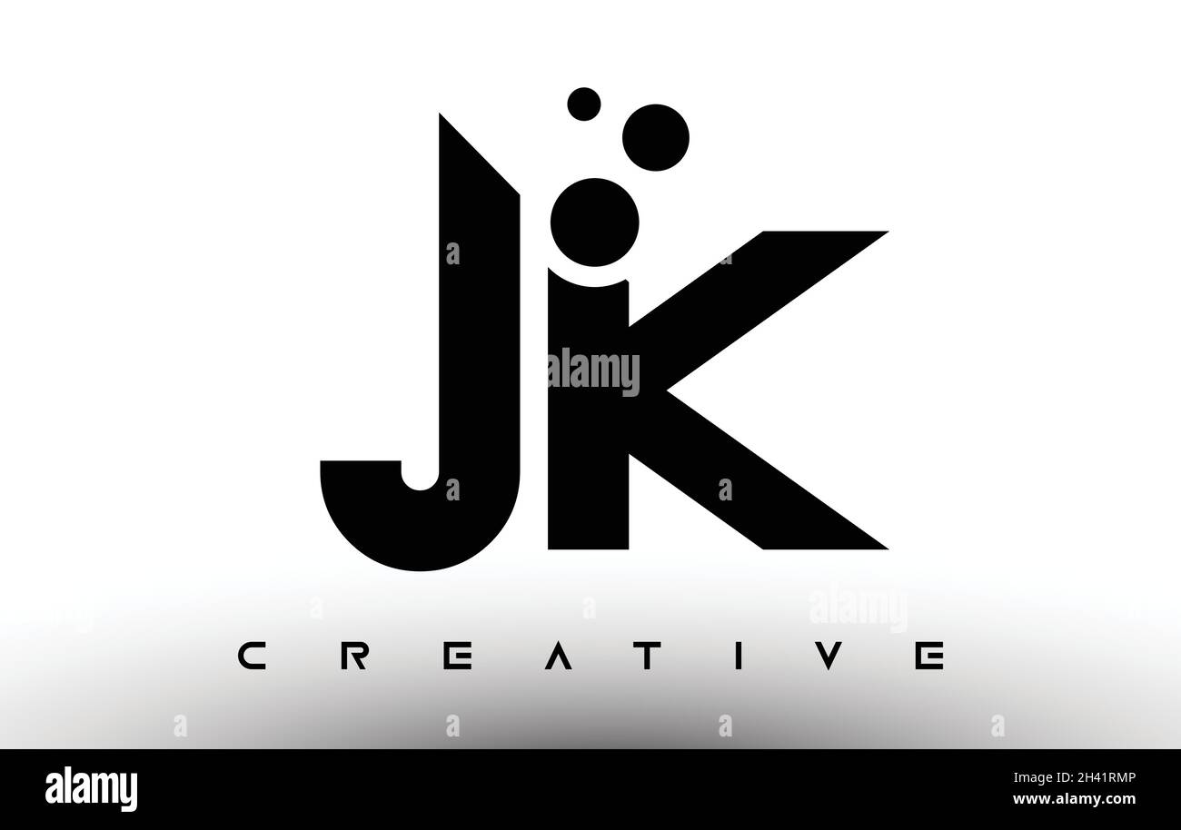 JK Elegant Letter Logo Design. JK Letter Icon with Creative Look Vector Illustration Stock ...