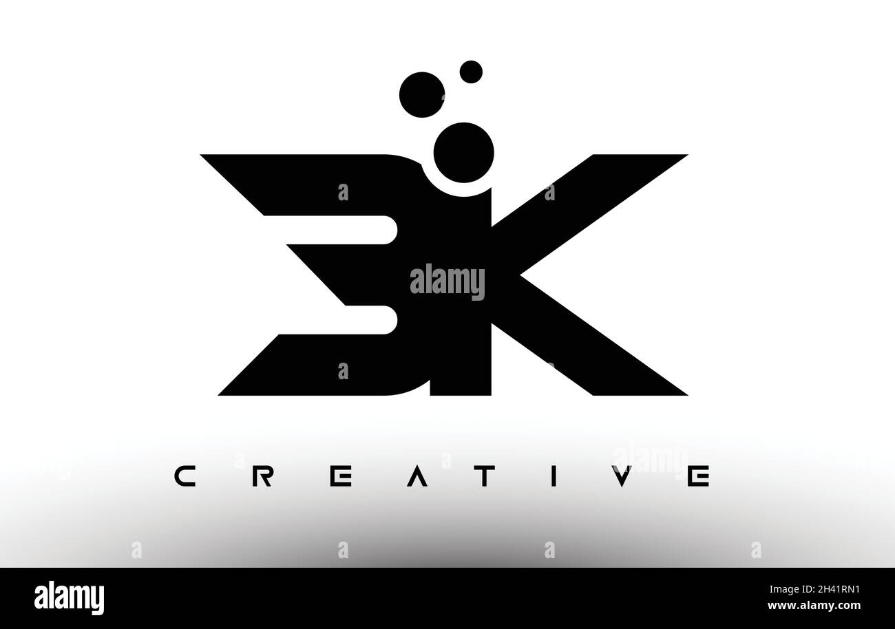 BK Elegant Letter Logo Design. BK Letter Icon with Creative Look Vector ...