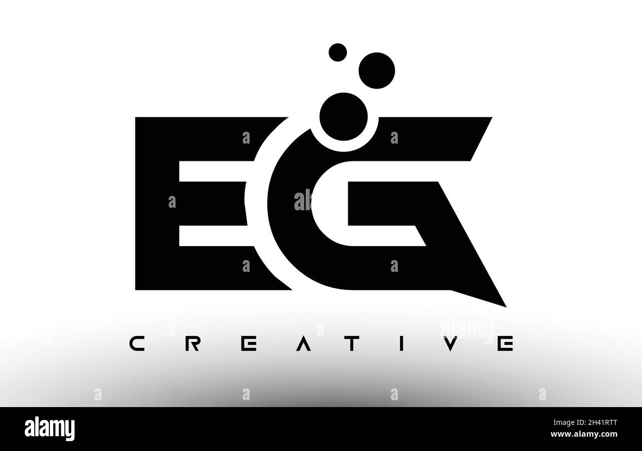EG Elegant Letter Logo Design. EG Letter Icon with Creative Look Vector ...