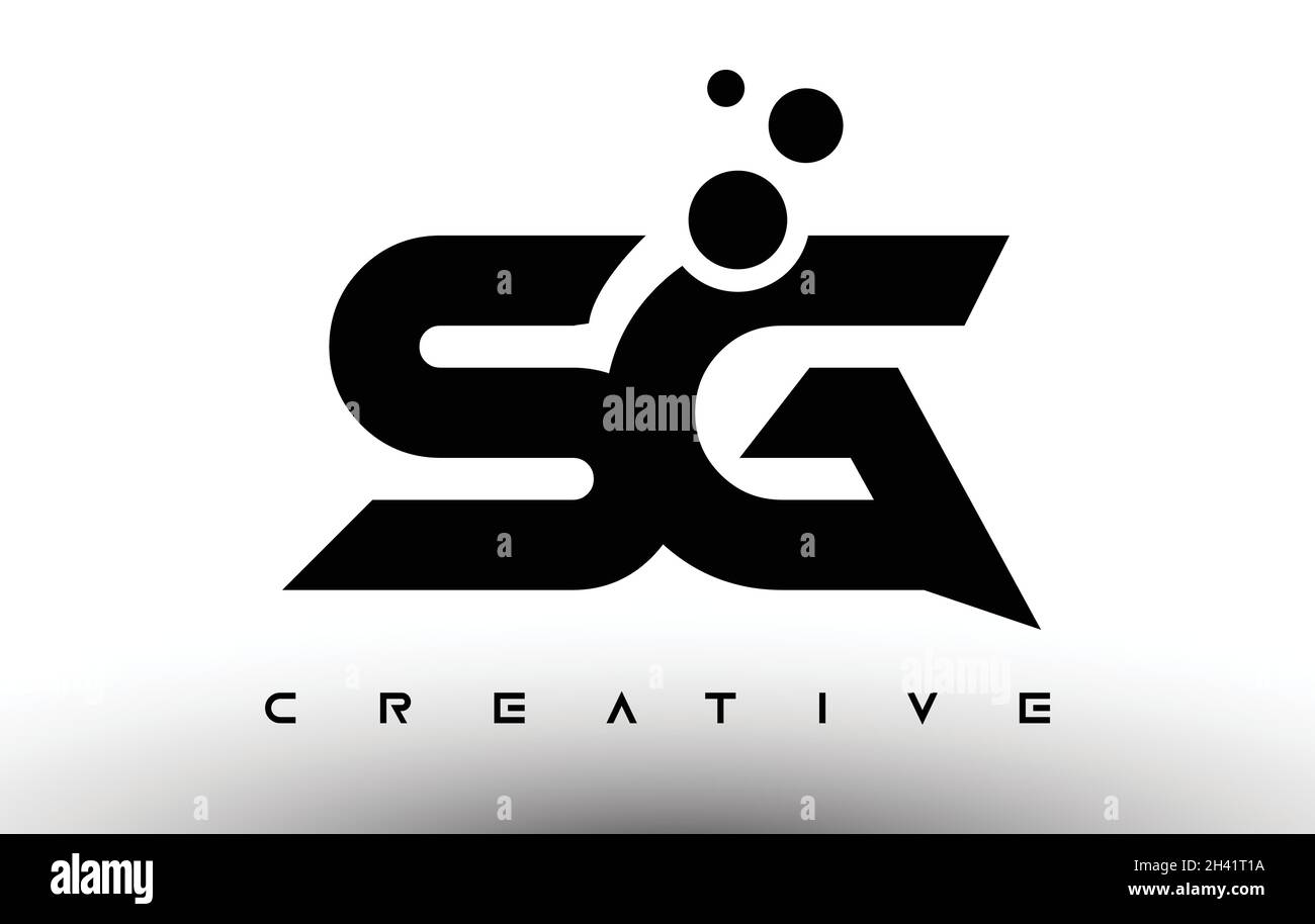 SG Elegant Letter Logo Design. SG Letter Icon with Creative Look Vector ...