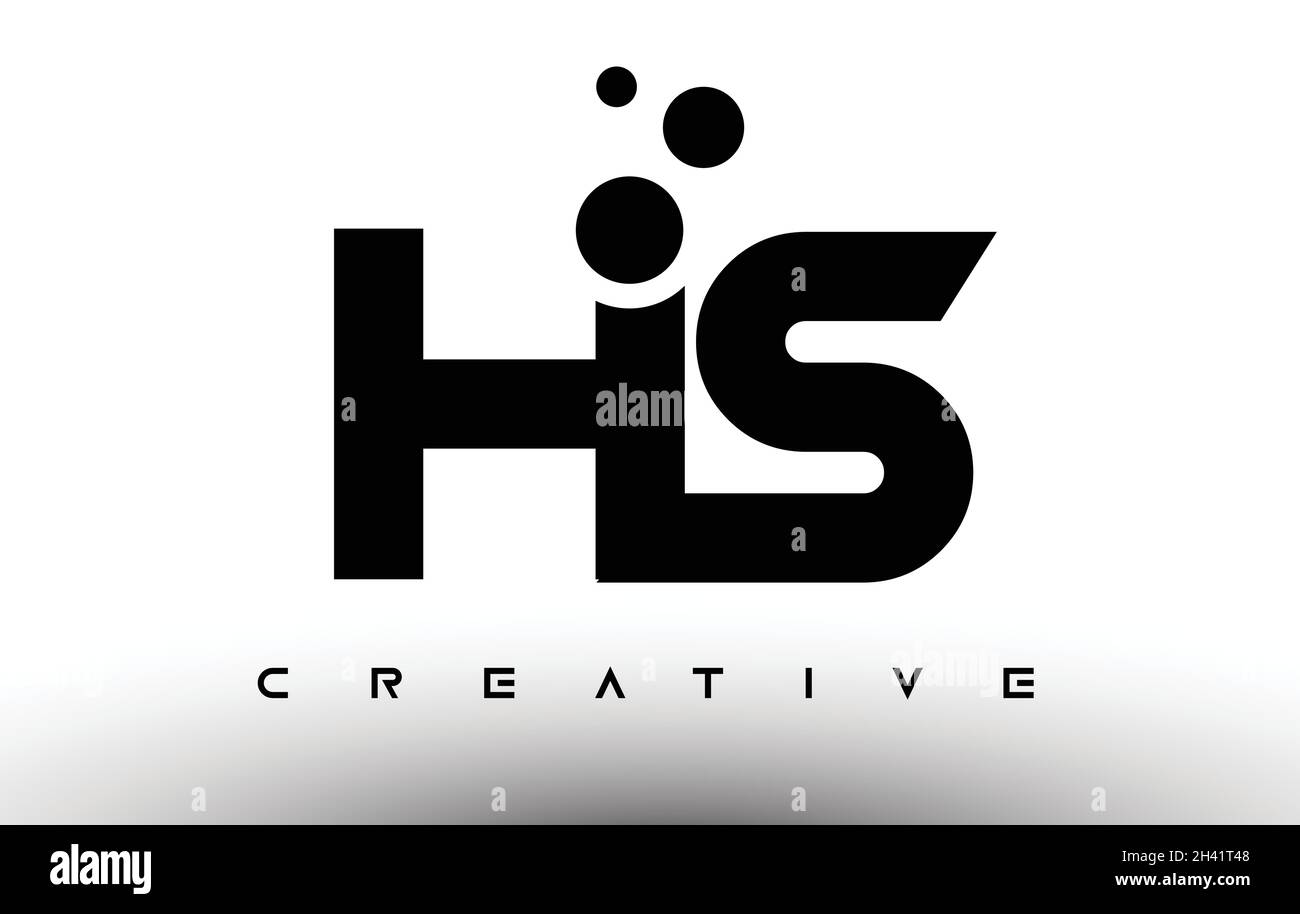 HS Elegant Letter Logo Design. HS Letter Icon with Creative Look Vector ...