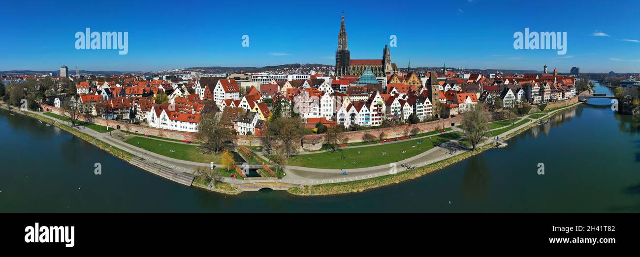 Ulm cathedral aerial hi-res stock photography and images - Alamy