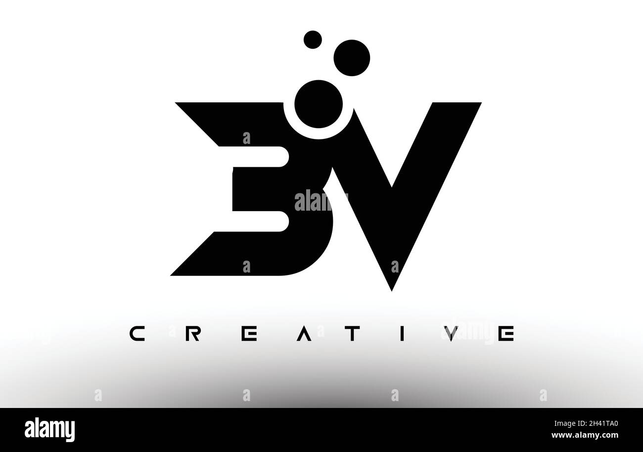 BV Elegant Letter Logo Design. BV Letter Icon with Creative Look Vector ...