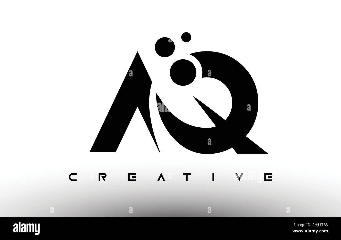 AQ Elegant Letter Logo Design. AQ Letter Icon with Creative Look Vector ...