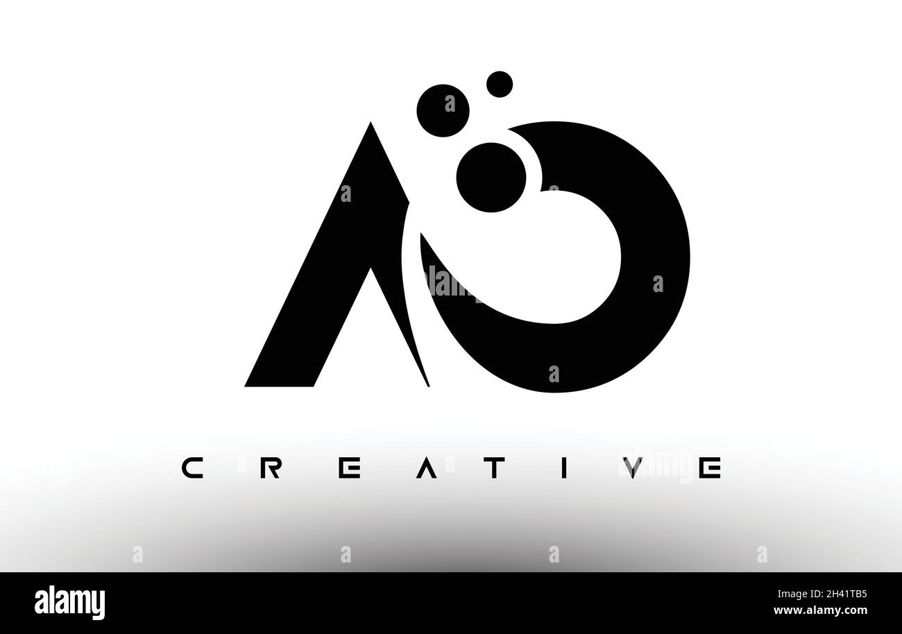 AO Elegant Letter Logo Design. AO Letter Icon with Creative Look Vector ...