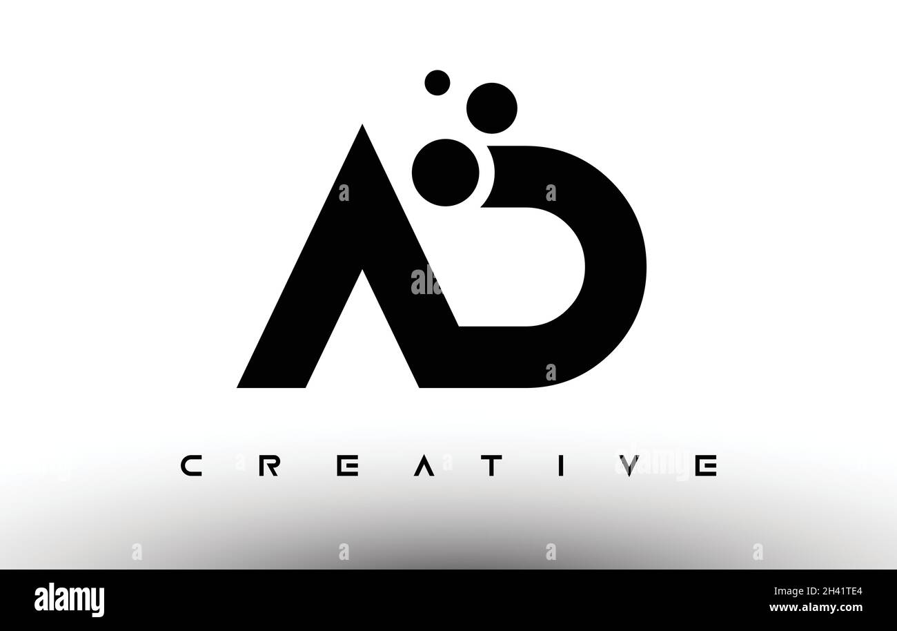 AD Elegant Letter Logo Design. AD Letter Icon with Creative Look Vector ...