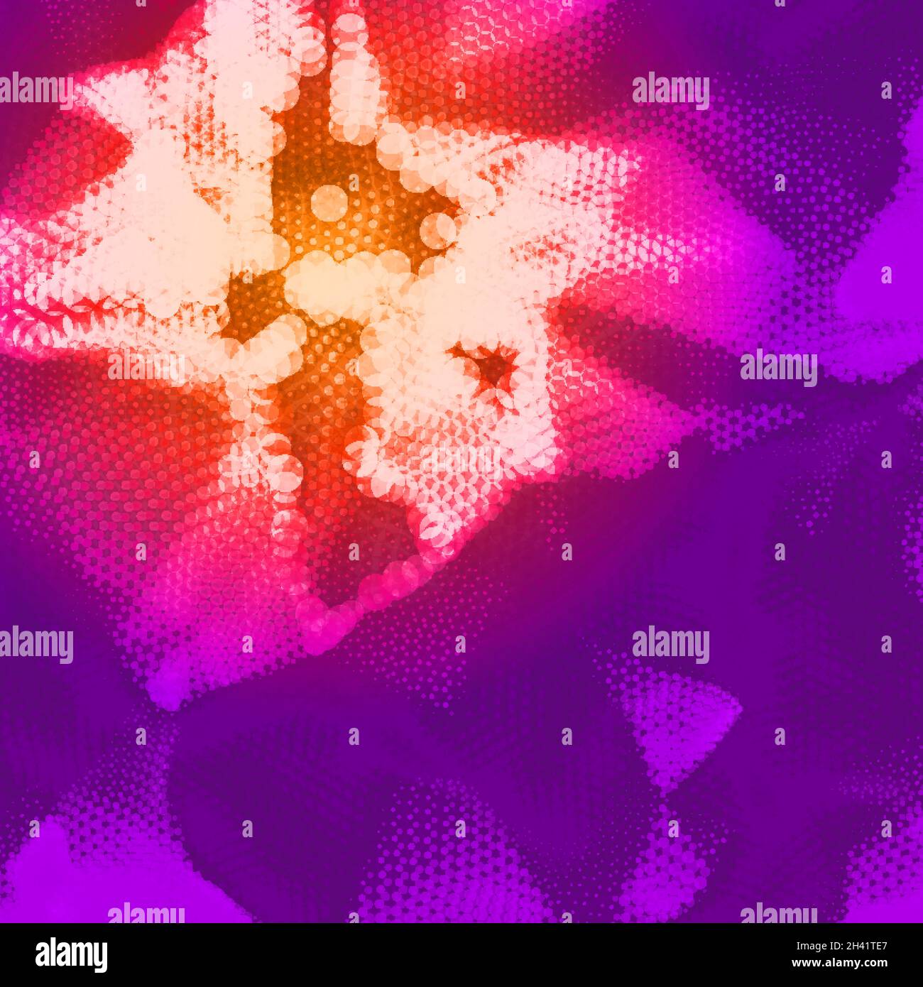 Abstract technology pattern with multiple dot particles. Colorful space ...