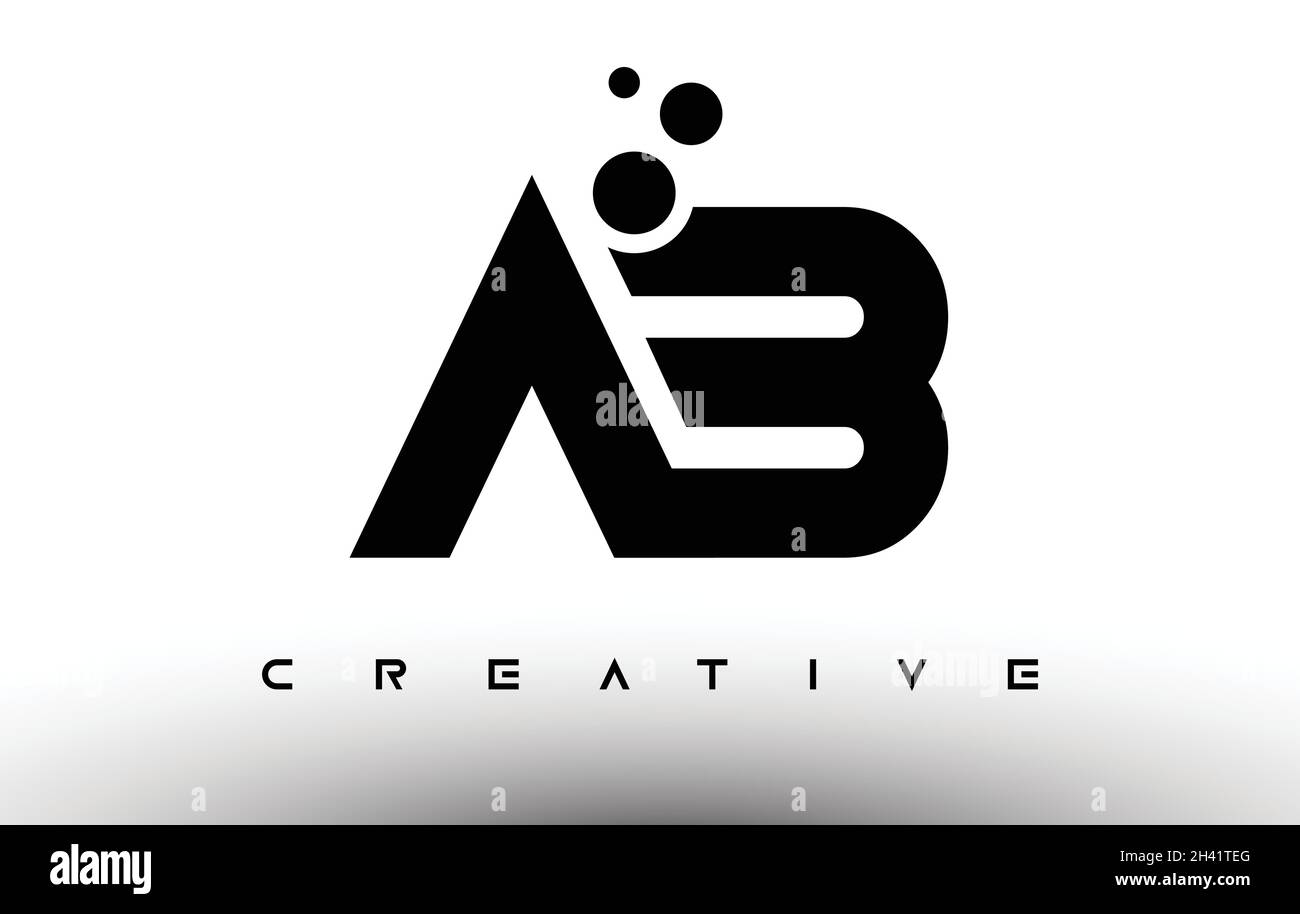 AB Elegant Letter Logo Design. AB Letter Icon with Creative Look Vector ...