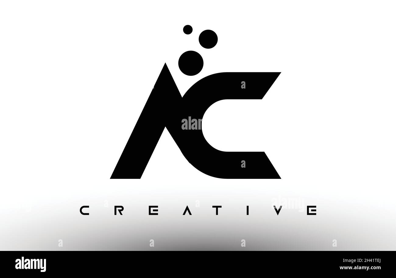 AC Elegant Letter Logo Design. AC Letter Icon with Creative Look Vector ...