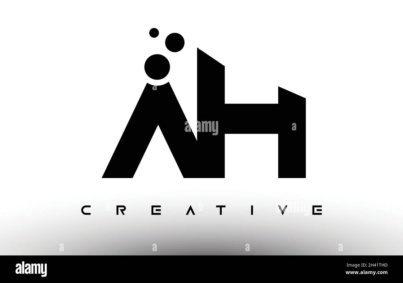 AH Elegant Letter Logo Design. AH Letter Icon with Creative Look Vector ...