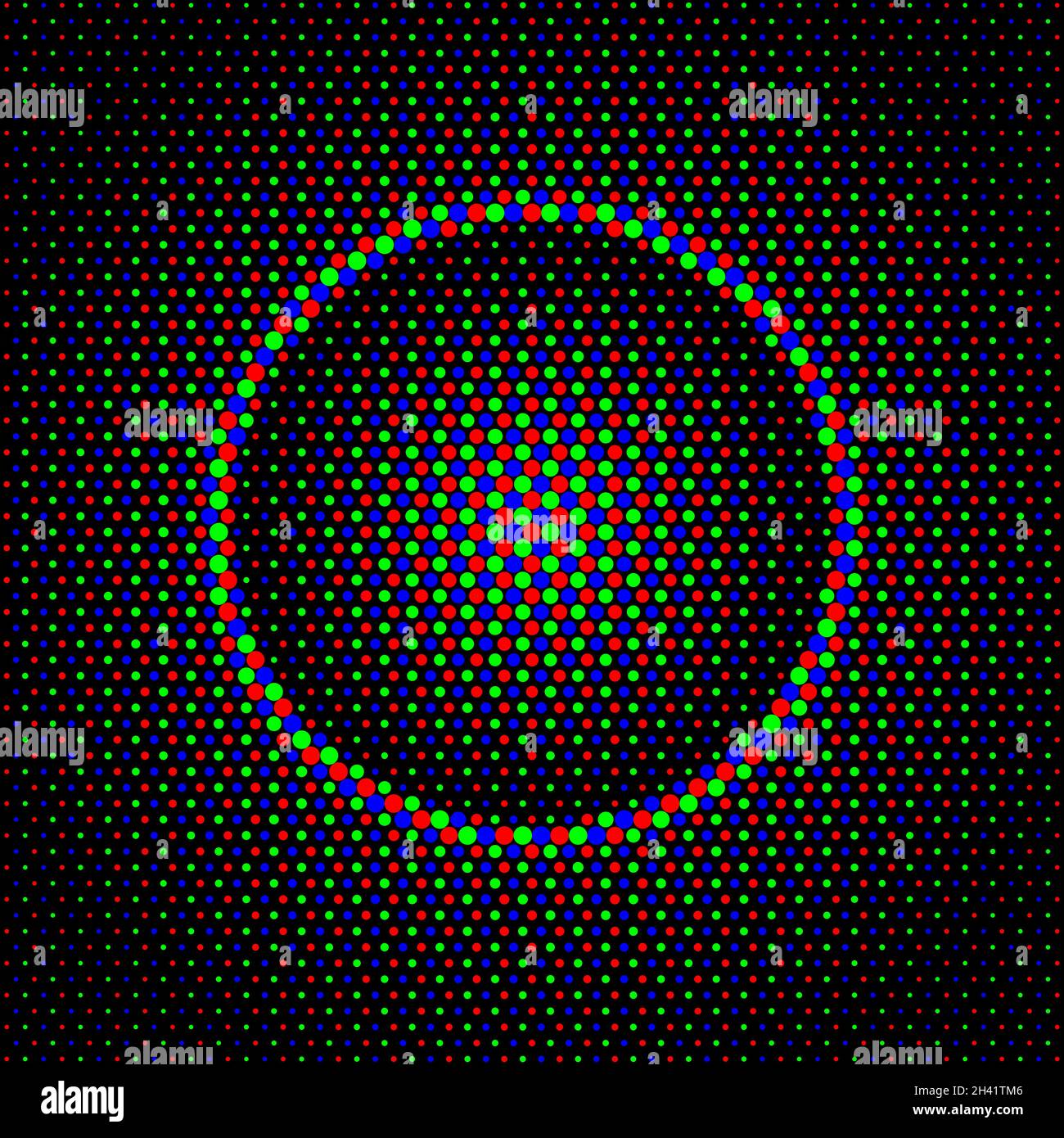 Abstract technology pattern with multiple dot particles. Colorful ...