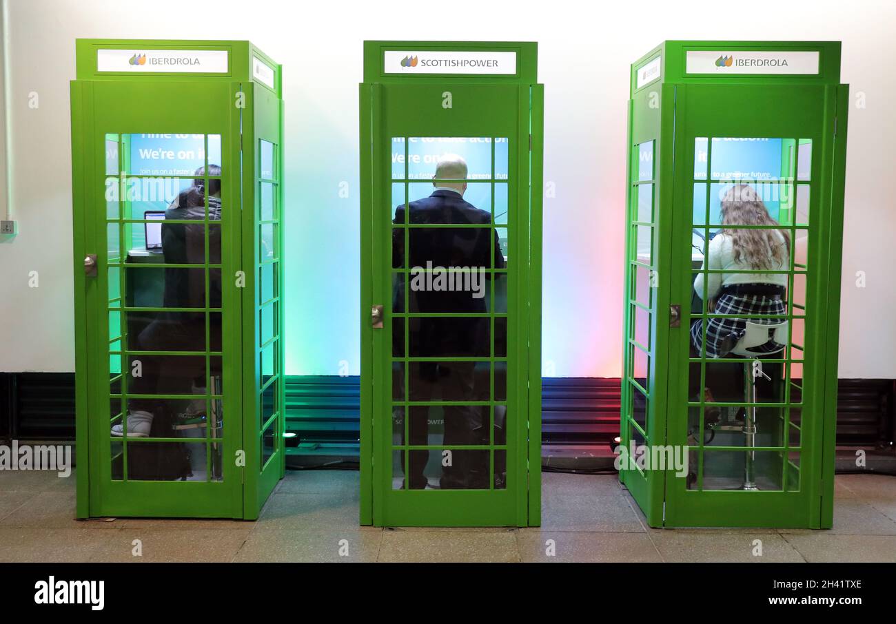 SCOTTISH POWER CONNECTION BOOTHS, 2021 Stock Photo - Alamy