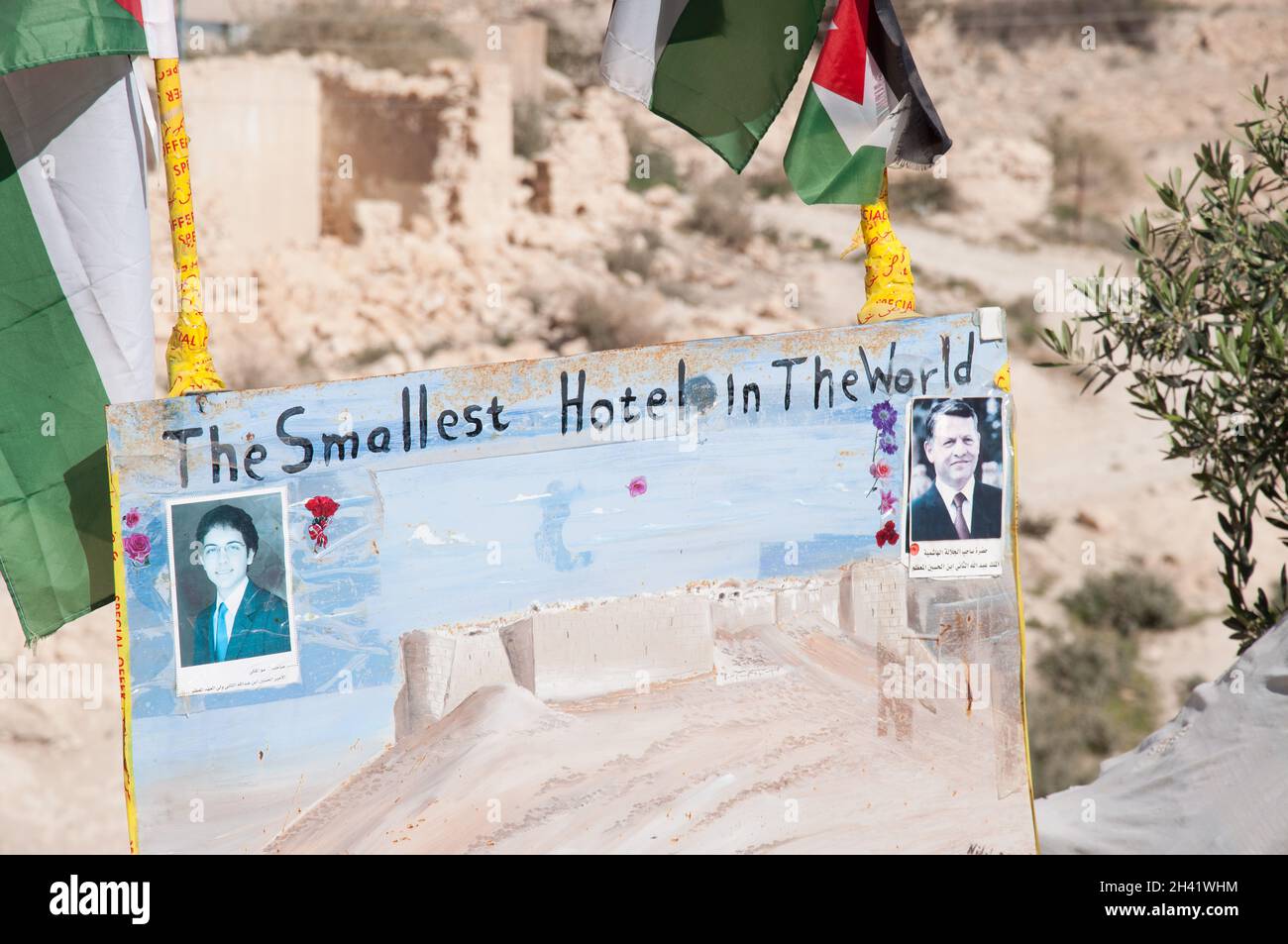 The Smallest Hotel in the World, Ash Shubak, Jordan, Middle East Stock ...